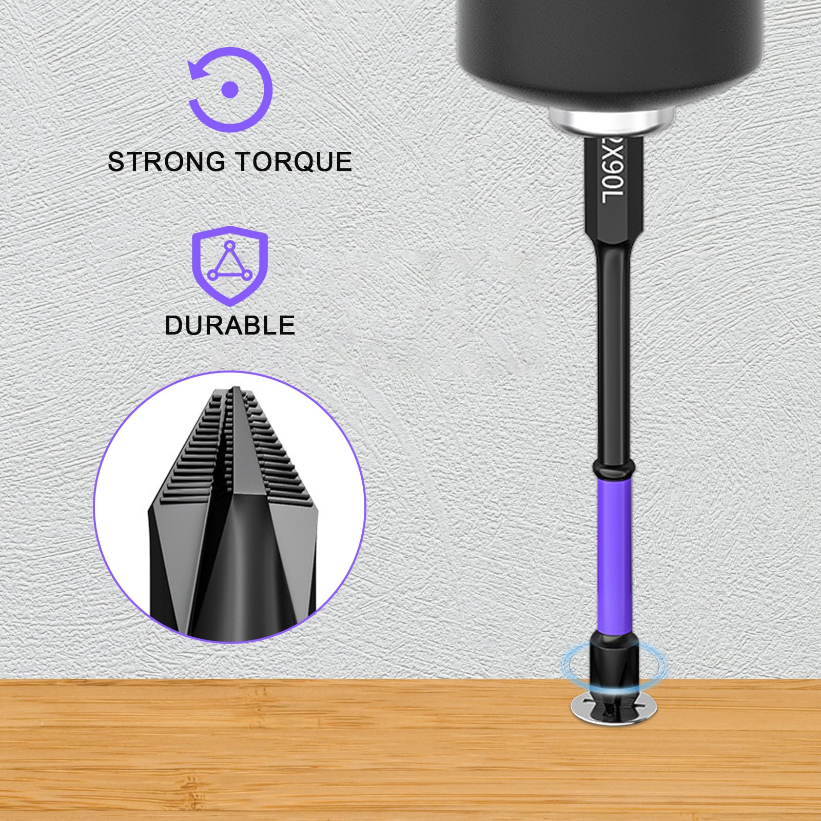 Upgraded High Hardness and Strong Magnetic Bit, 2024 New D1 Anti-Slip and Shock-Proof Bits With Phillips Screwdriver Bits, Strong Magnetic Screwdriver Bit