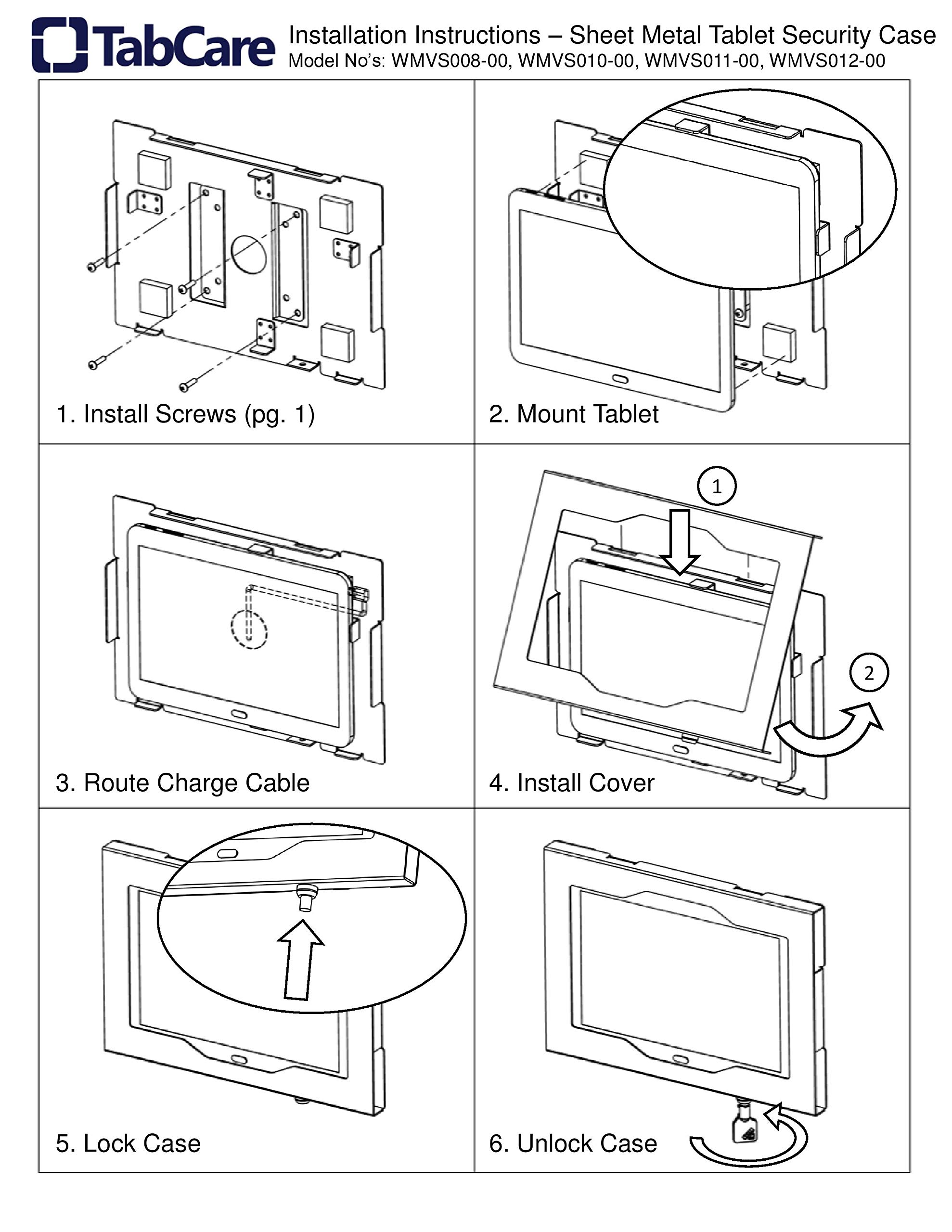 TABcare Locking Anti-Theft Metal Case for Dell Latitude 7200 7210 2-in-1 for Kiosk, POS, Store, Show Display, Time Clock (Latitude 7200/7210, Black)