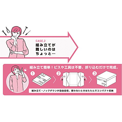 キングジム(Kingjim) King Jim 4058 Cure Storage Box, Storage Box, Neutral Box, XL, Gray