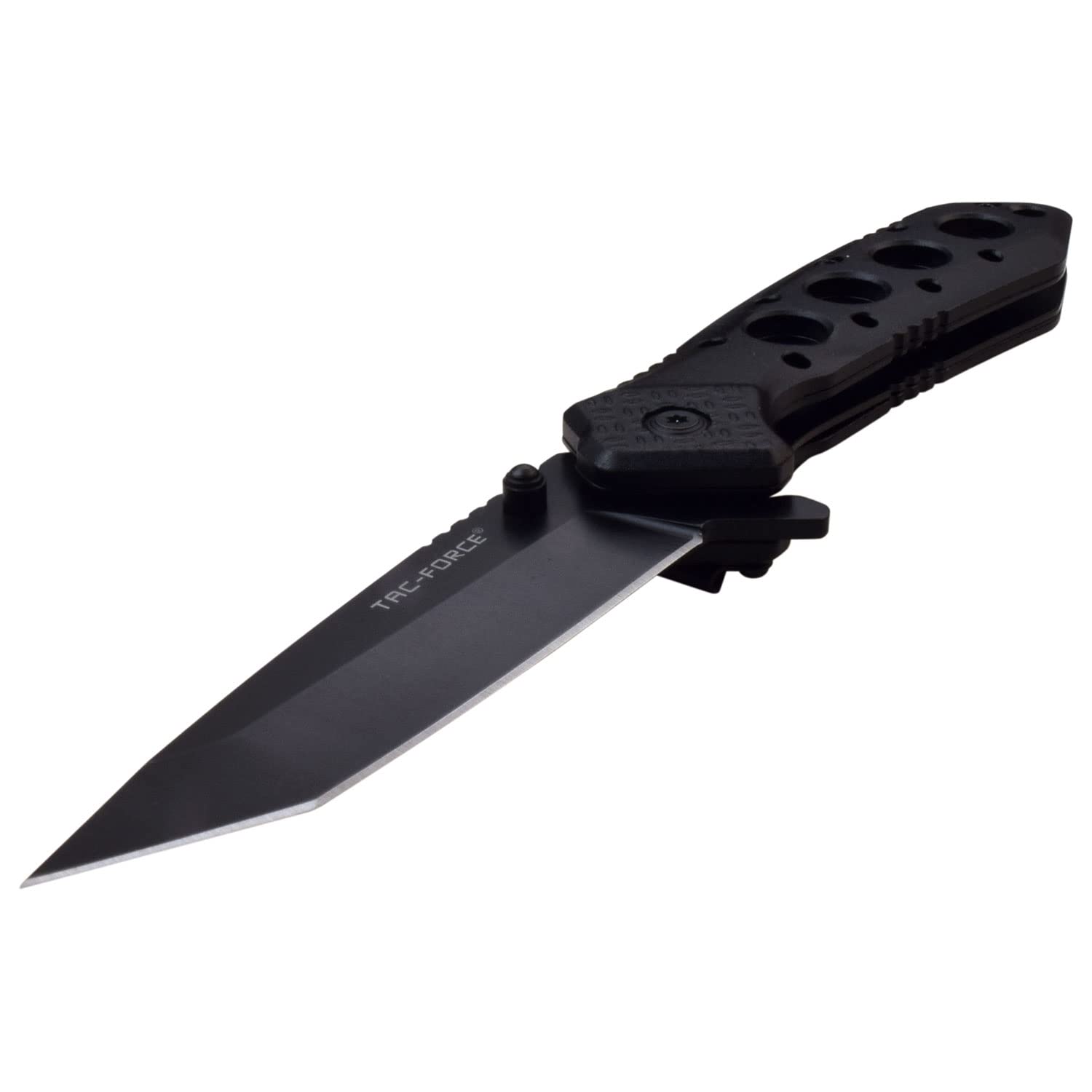 TAC Force TF-1010BK Spring Assisted Knife, Black, Blade Length: 3.25 in