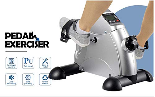 ZENY Portable Pedal Bike Exercise Bike for Arms and Legs Mini Cycle Exerciser Peddler Under Desk Bike LCD Display