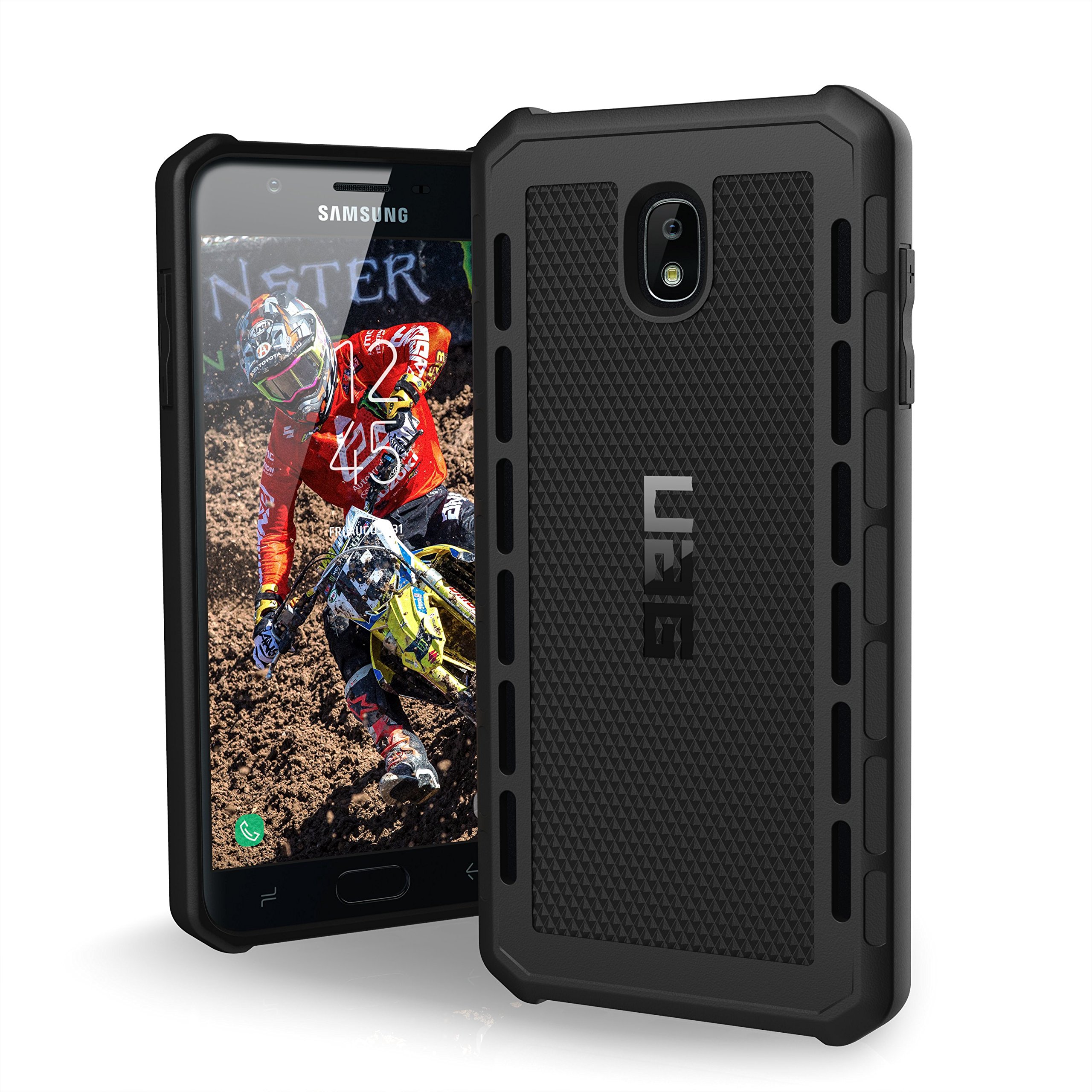 URBAN ARMOR GEAR UAG Samsung Galaxy J7 (2018) Outback Feather-Light Rugged [Black] Military Drop Tested Case
