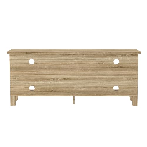 Walker Edison Wren Classic 4 Cubby Fireplace TV Stand for TVs up to 65 Inches, 58 Inch, Driftwood