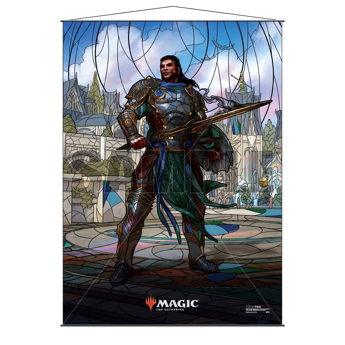 Ultra Pro Official Magic: The Gathering - Stained Glass Wall Scrolls (26.8" x 37.4") (Teferi)