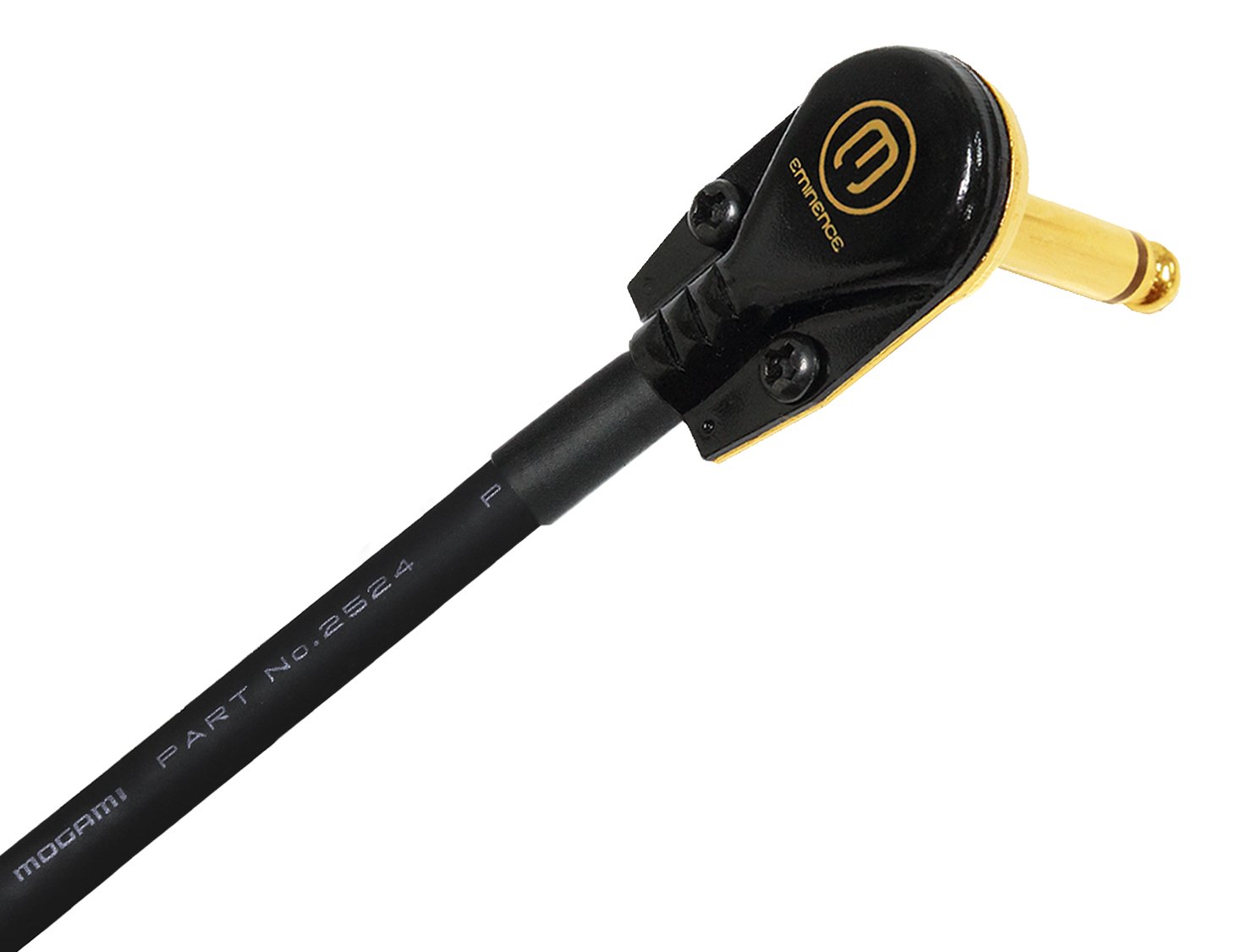 WORLDS BEST CABLES 6 Units - 4 Inch - S-Shaped Pedal, Effects, Patch, instrument cable CUSTOM MADE made using Mogami 2524 wire and Eminence Gold Plated (6.35mm) R/A Pancake type Connectors