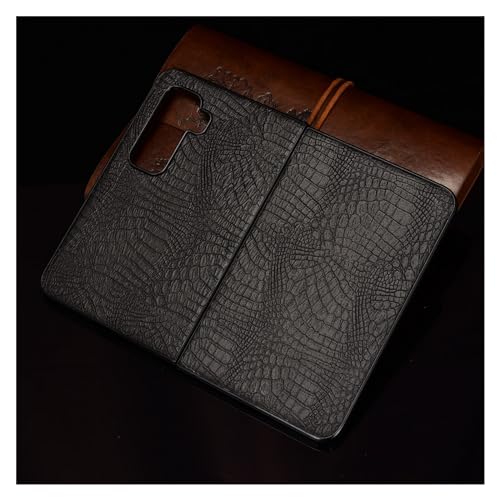 Yhuisen PU Leather Anti-Scratch PC Hard Case Cover Compatible with Microsoft Surface Duo 2 (Color : Black)