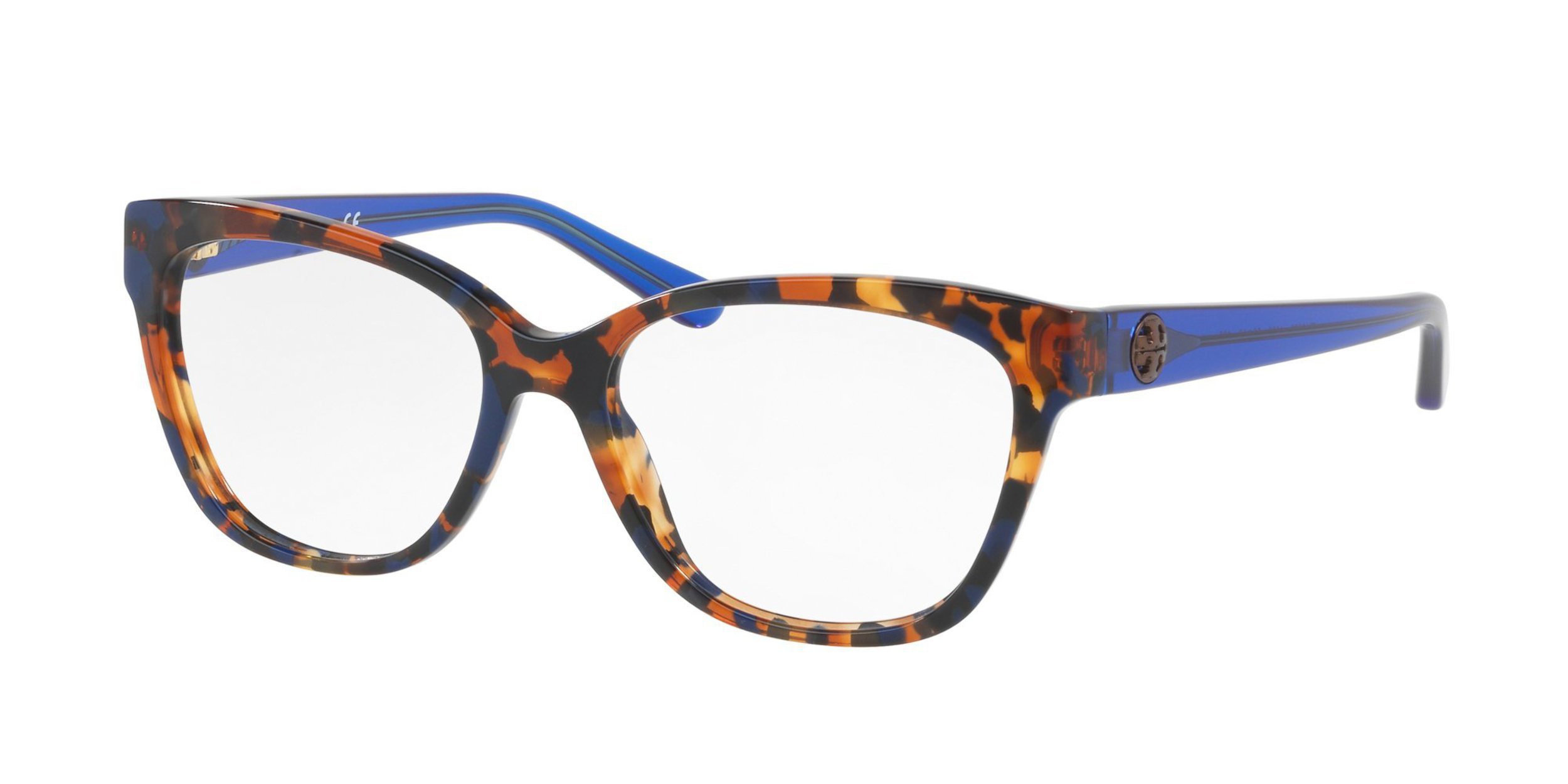 Tory Burch TY2079 Eyeglass Frames 1683-51 - Blue Flake Tort TY2079-1683-51
