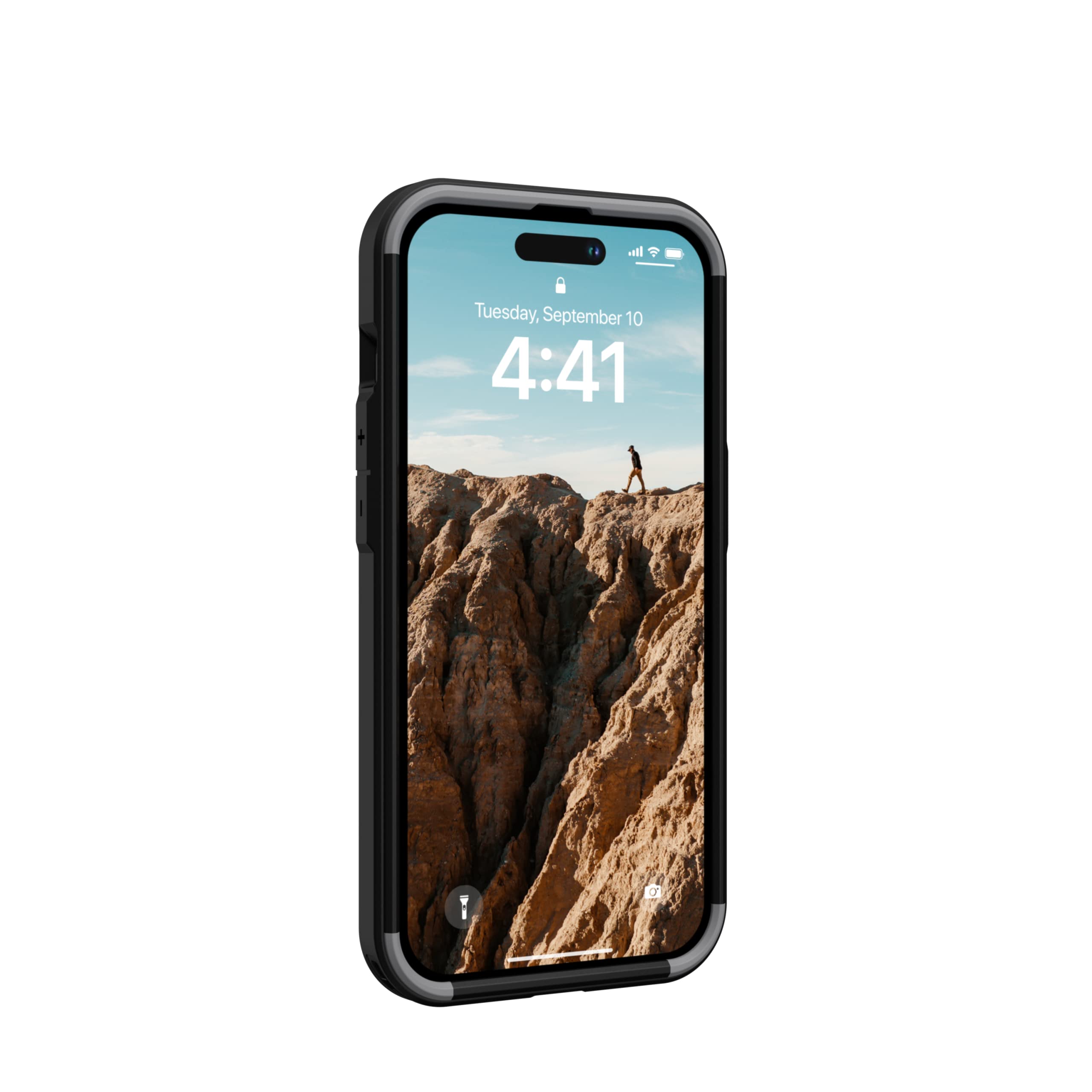 URBAN ARMOR GEAR UAG Designed for iPhone 14 Pro Case Blue Mallard 6.1" Civilian Built-in Magnet Compatible with MagSafe Charging Sleek Ultra Thin Slim Dropproof Shockproof Protective Cover
