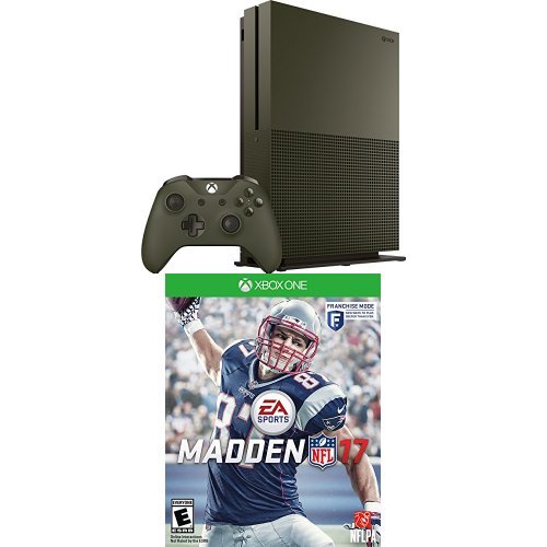 Xbox One S 1TB Console – Battlefield 1 Special Edition Bundle + Madden NFL 17 Standard Edition Game