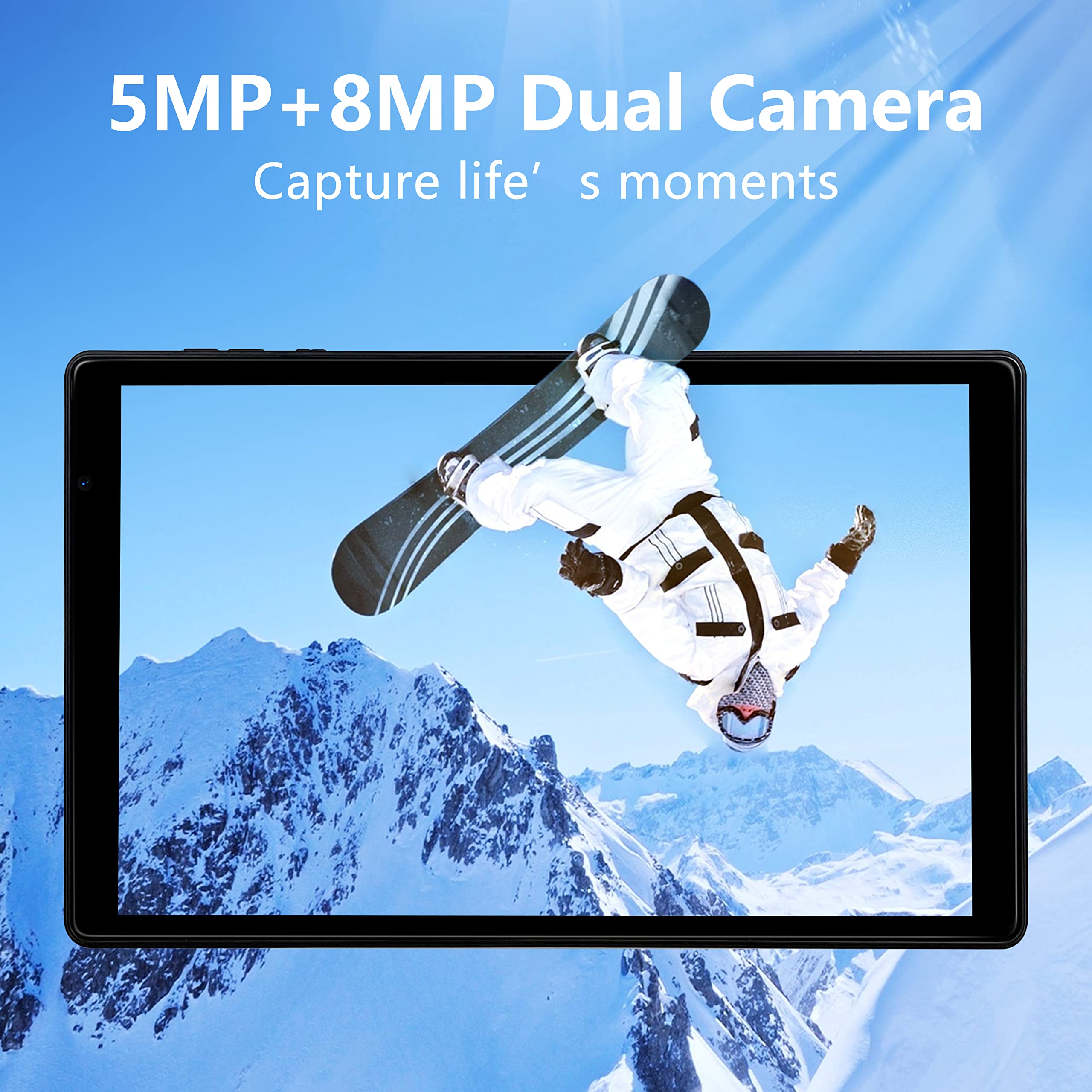 Tibuta Tablet 10 inch Android 11 Tablet, 2GB RAM 32GB ROM, Quad Core Processor,1280 * 800 IPS HD Screen, 5.0MP Front and 8.0 MP Rear Dual Camera Tablet, 5G Wi-Fi Tablet, 6000mAh Battery,Black