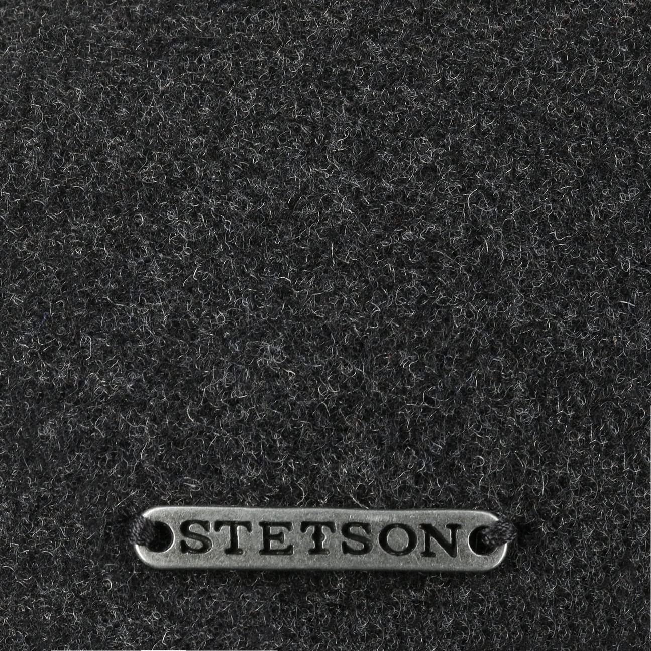 Stetson Texas Wool Gatsby Cap Men Anthracite 7 1/2-7 5/8