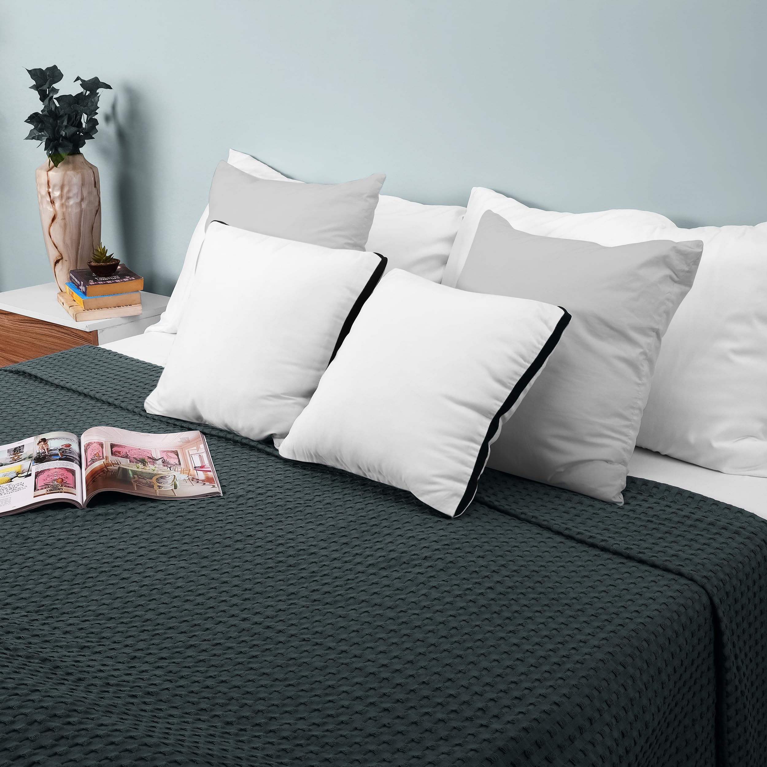 Utopia Bedding Throw Pillow Inserts Pack - Pack of gusseted throw pillow are The ideal fit for your living room couch or bedroom.
