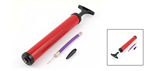 uxcell a15030400ux0108 Basketball Soccer Footballs Plastic Air Inflator Hand Pump Red