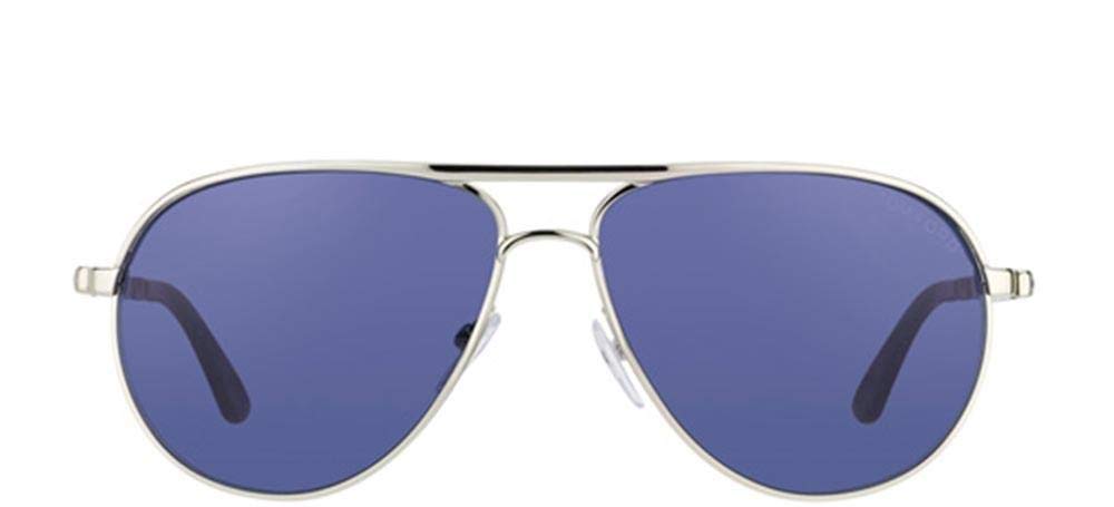 Tom Ford Aviator Sunglasses TF144 Marko 18V Shiny Rhodium 58mm FT0144