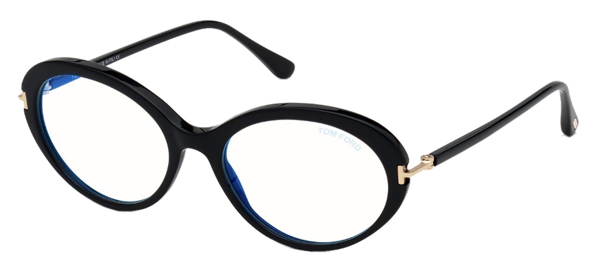 Tom Ford FT 5675-B BLUE BLOCK Shiny Black 56/17/135 women Eyewear Frame