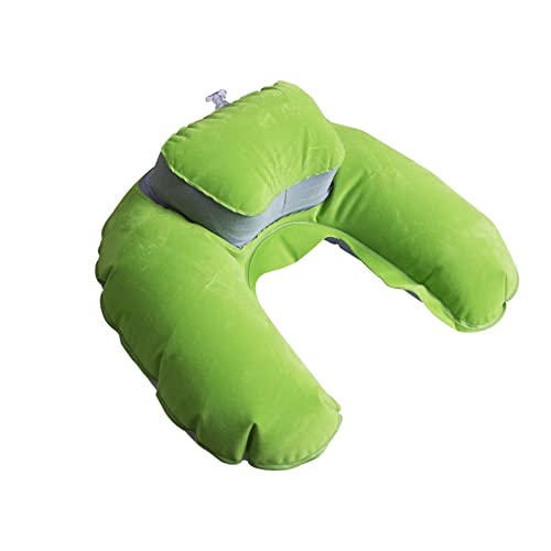 ZIFARM Bed Pillows, Foldable U-Shaped Neck Support Pillow Inflatable Cushion Memory Foam Travel Pillow Neck Super Soft Pillow
