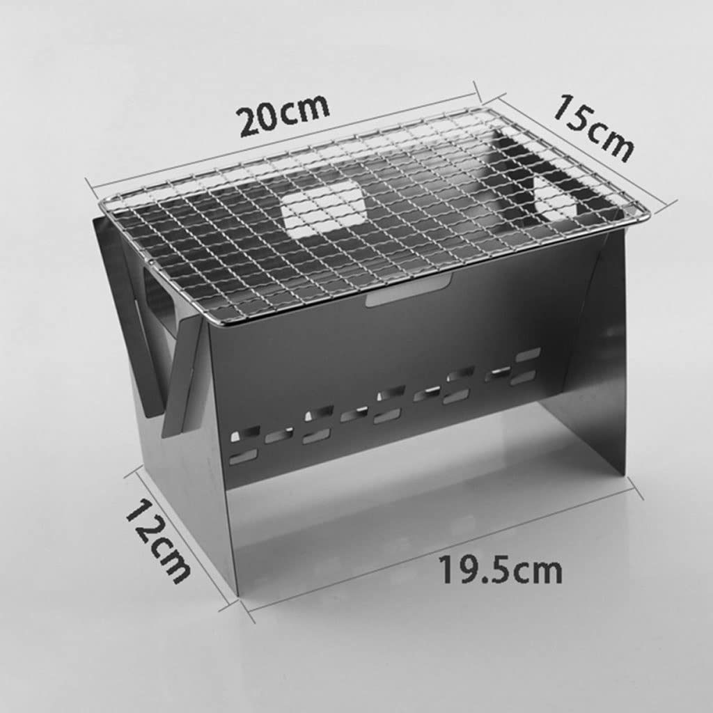 WXBDD Folding Bbq Grill Portable Split Design Outdoor Camping Bbq Picnic Tool Easy Washable Food Barbecue Tool