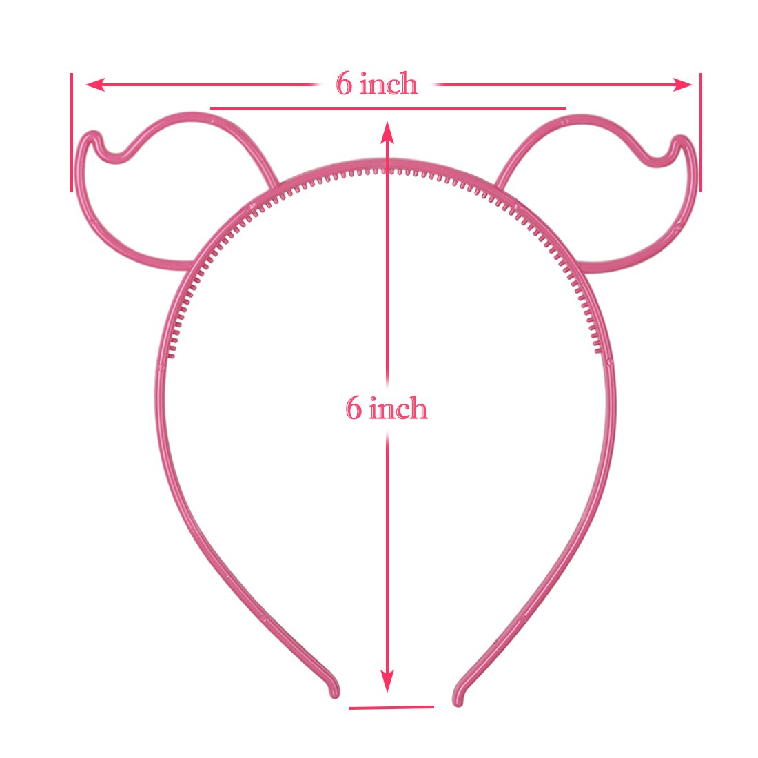 XIMA 12pcs Pig Ears Plastic Girls Headbands Children Hairbands Accessories (SP-Pig)