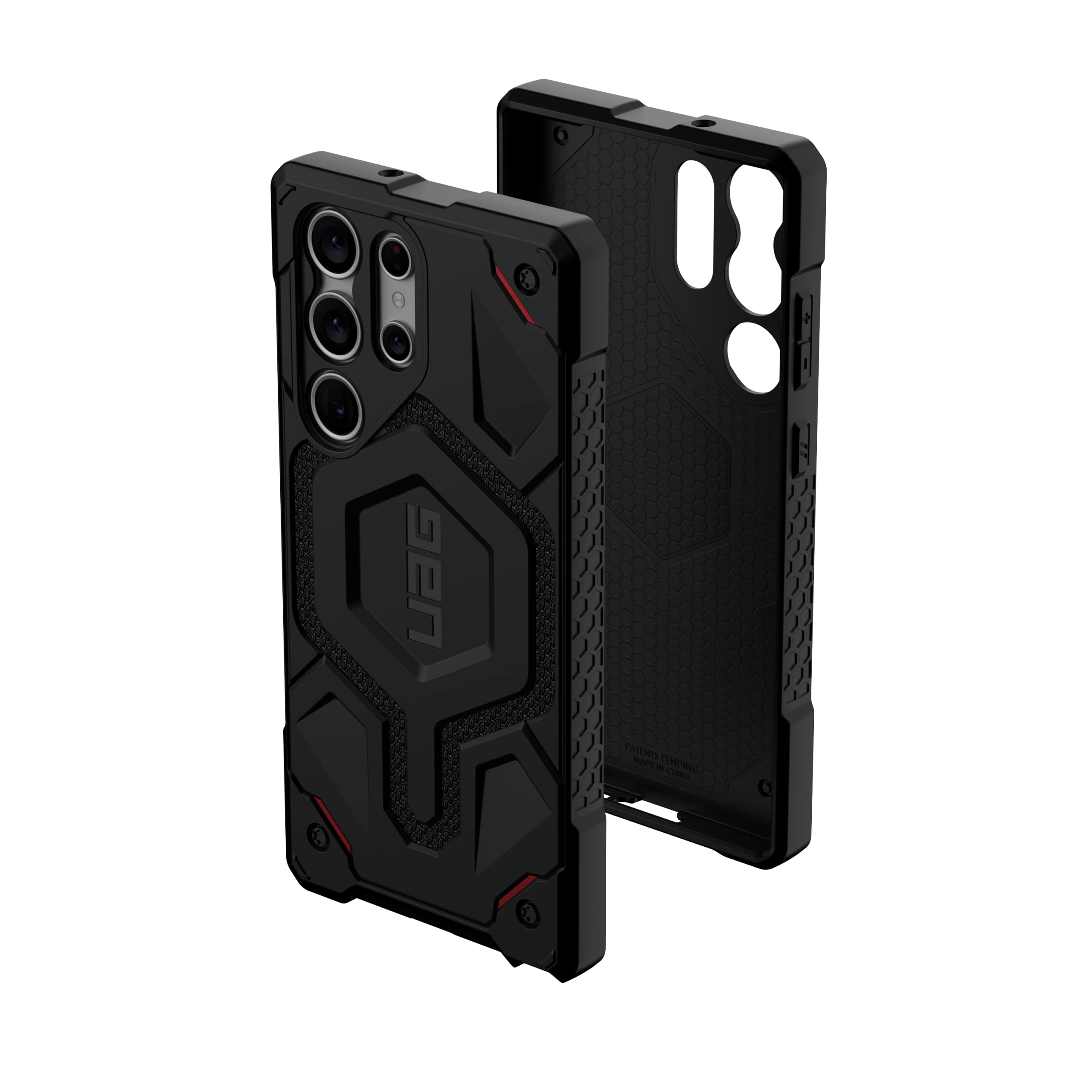 URBAN ARMOR GEAR UAG Designed for Samsung Galaxy S23 Ultra Case Magnetic Charging Protective Cover Monarch Pro Kevlar Black + Premium Flex Shield Plus 6.8" Screen Protector 2in1 Bundle Pack