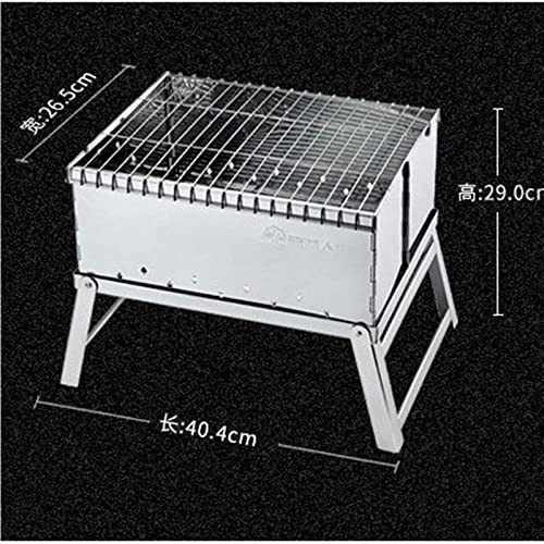 TAMYID Charcoal Grills, Stainless Steel Mini BBQ Grill Charcoal Grill Outdoor Portable Folding Barbecue, BBQ Grills