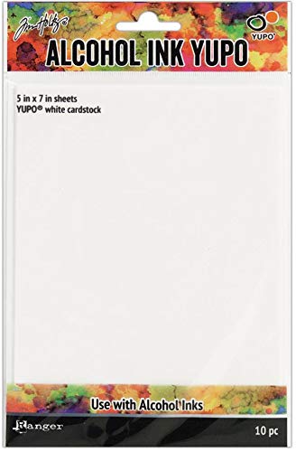 Tim Holtz Bundle of 3 Packages of Yupo Paper, White Heavystock, White Cardstock, Translucent Sheets, 10 (5βx7β) Sheets Each Package