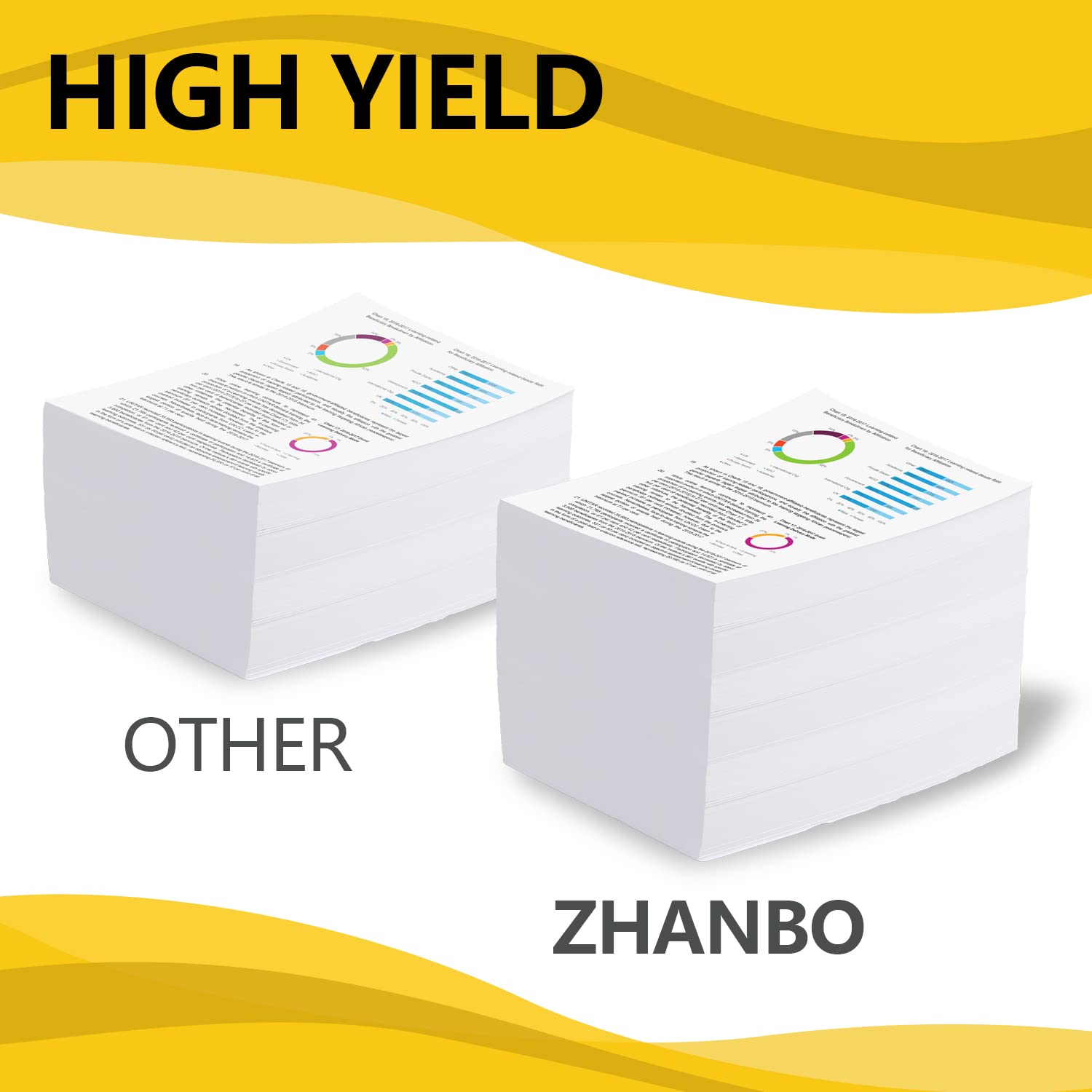 ZHANBO 4-Pack Set MP C8003 Toner Cartridge Compatible with RICOH C8003 Toner Use for RICOH MP C6503 8003 IM C6500 C8000