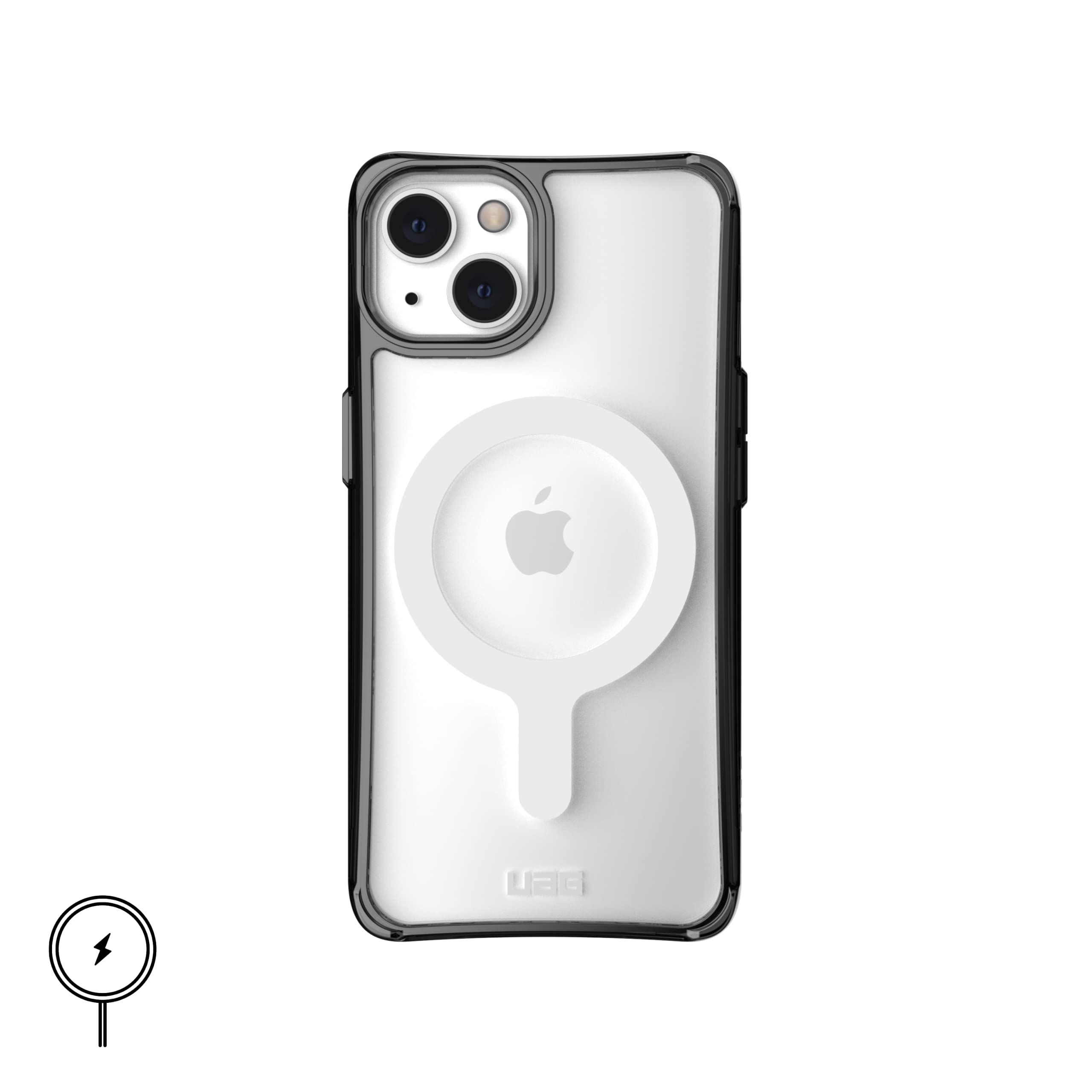 URBAN ARMOR GEAR UAG Designed for iPhone 13 Case Compatible with MagSafe Grey Ash Rugged Lightweight Slim Shockproof Clear Plyo Protective Cover, [6.1 inch Screen]
