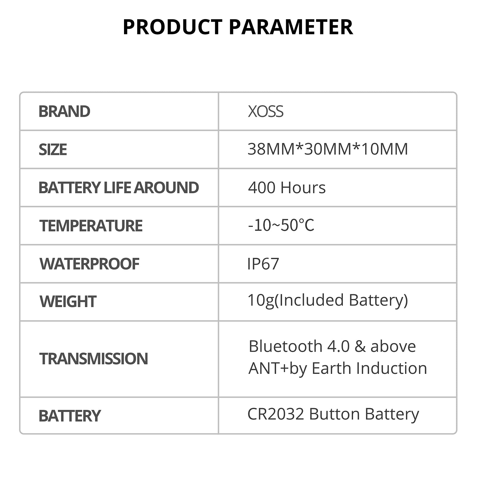 XOSS X1 Speed Cadence Sensor Wireless Bike Speedometer Power Meter Bike Trainer Bike Computer Use Indoor Outdoor Bike Use Peleton OpenRider- 1 Pack