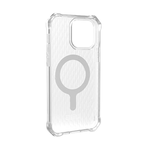 URBAN ARMOR GEAR UAG Designed for iPhone 13 Pro Max Case Clear Translucent Frosted Ice Compatible with MagSafe Rugged Slim Ergonomic Essential Armor Protective Cover, [6.7 inch Screen]