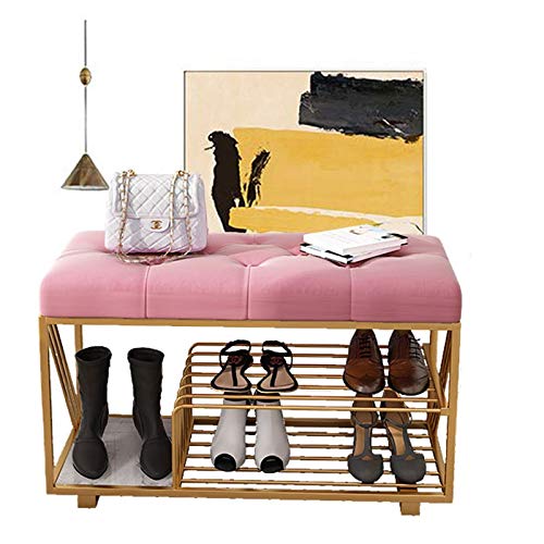 ZHYH Nordic Shoe Stool Home Entrance Porch Cabinet Storage Bed end Sofa Bench Creative (Color : E)