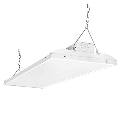 ZJOJO Linear LED High Bay Light 4FT, 321W 45000lm 0-10V dimmable 5000K Daylight [800-1000W Fluorescent Equiv.] Motion Sensor Optional, Indoor Commercial Warehouse Area Light for 321W 1pack