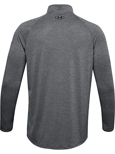 Under Armour Men's Project Rock Tech 1/2 Zip T-Shirt (Pitch Gray (012), Large)