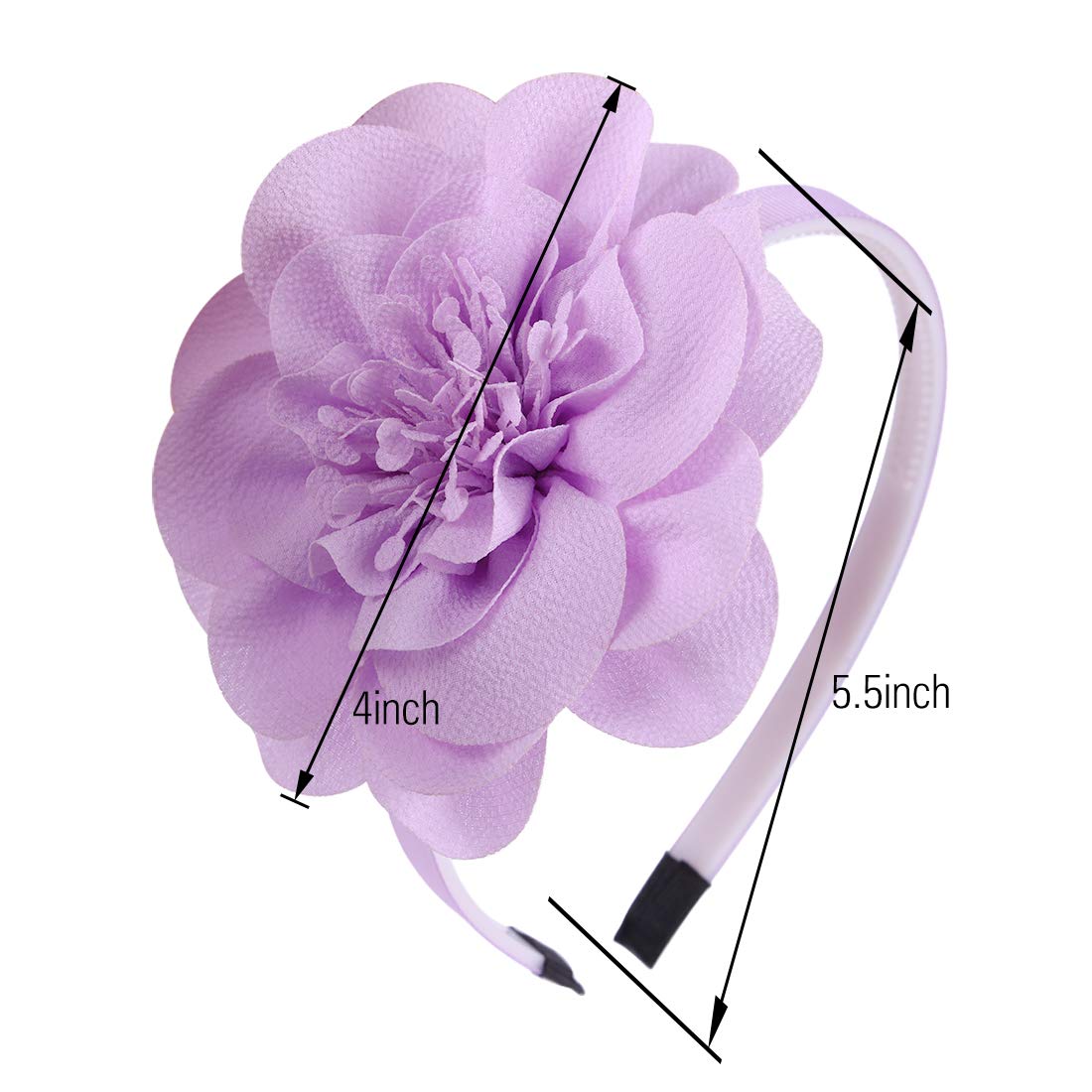 XIMA 10pcs Chiffon Flower Girls Headbands for Kids Children Teens toddlers Hair AccessoriesâŚ