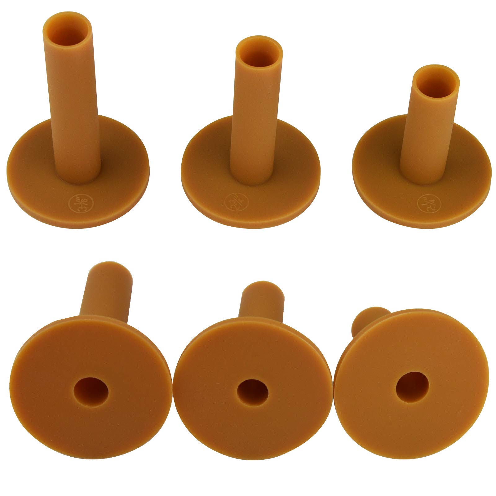 tiggell Golf Tees, 6pcs Rubber Tee Holders in 3 Sizes for Outdoor Sports Practice