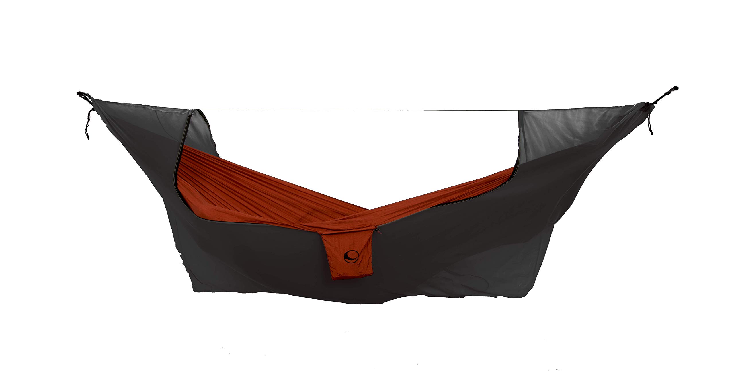 Ticket to the Moon 360° Convertible Mosquito and Bug Hammock Net - Fair Trade & Handmade All-Round Protection from Bugs and Insects - Double Circular Zipper Opens Ceiling for Extra Comfort - White