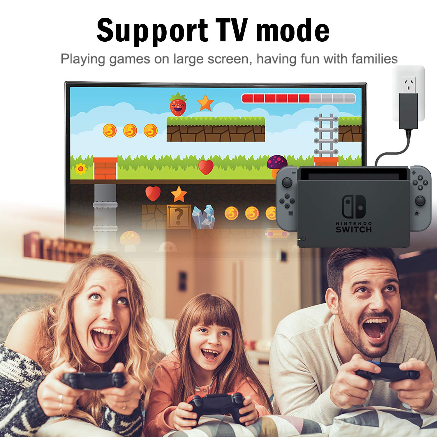 YCCSKY Retro Handheld Game Console with 64G TF Card,Support 10000+Games,3.5-inch Portable Rechargeable Open Source Game Console Emulator with Storage Case(Black) (Game Console) (Charger)