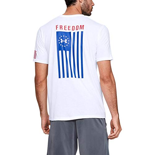 Under Armour Men's UA Freedom Flag T-Shirt XXL White