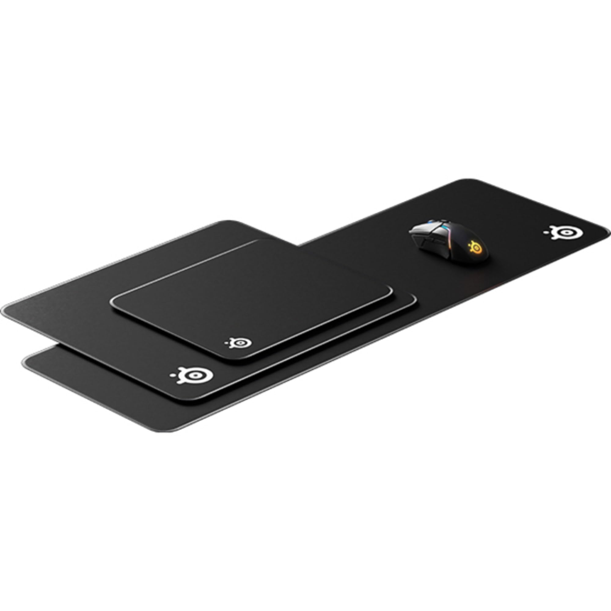 SteelSeries QcK Edge - Cloth Gaming Mouse Pad - stitched edge to prevent wear and tear - optimized for gaming sensors - size L