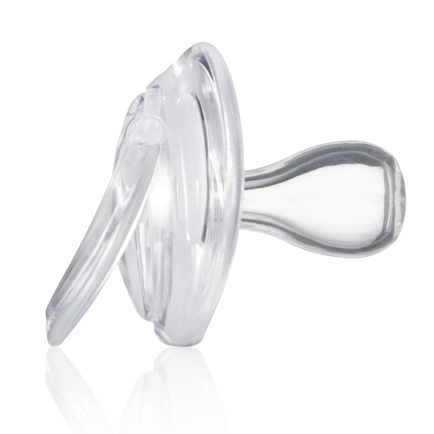 Tommee Tippee Night Time Glow in The Dark Pacifiers, Symmetrical Design, BPA-Free Silicone Binkies, 0-6m, 2-Count, Midnight Skies
