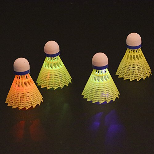 WINOMO LED Badminton Shuttlecocks Lighting Birdies Shuttlecock for Indoor Outdoor Sports Activities 8PCS