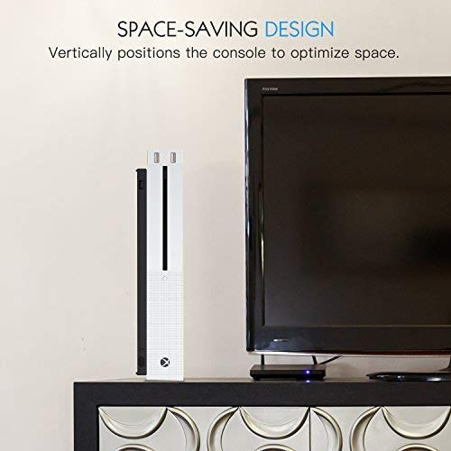 Xbox one S Cooling Fan System, Megadream Adjustable 3 High Speed Fans Cooling Dock & 2 USB Ports & Data Syncing for Microsoft Xbox One Slim Gaming Console β White