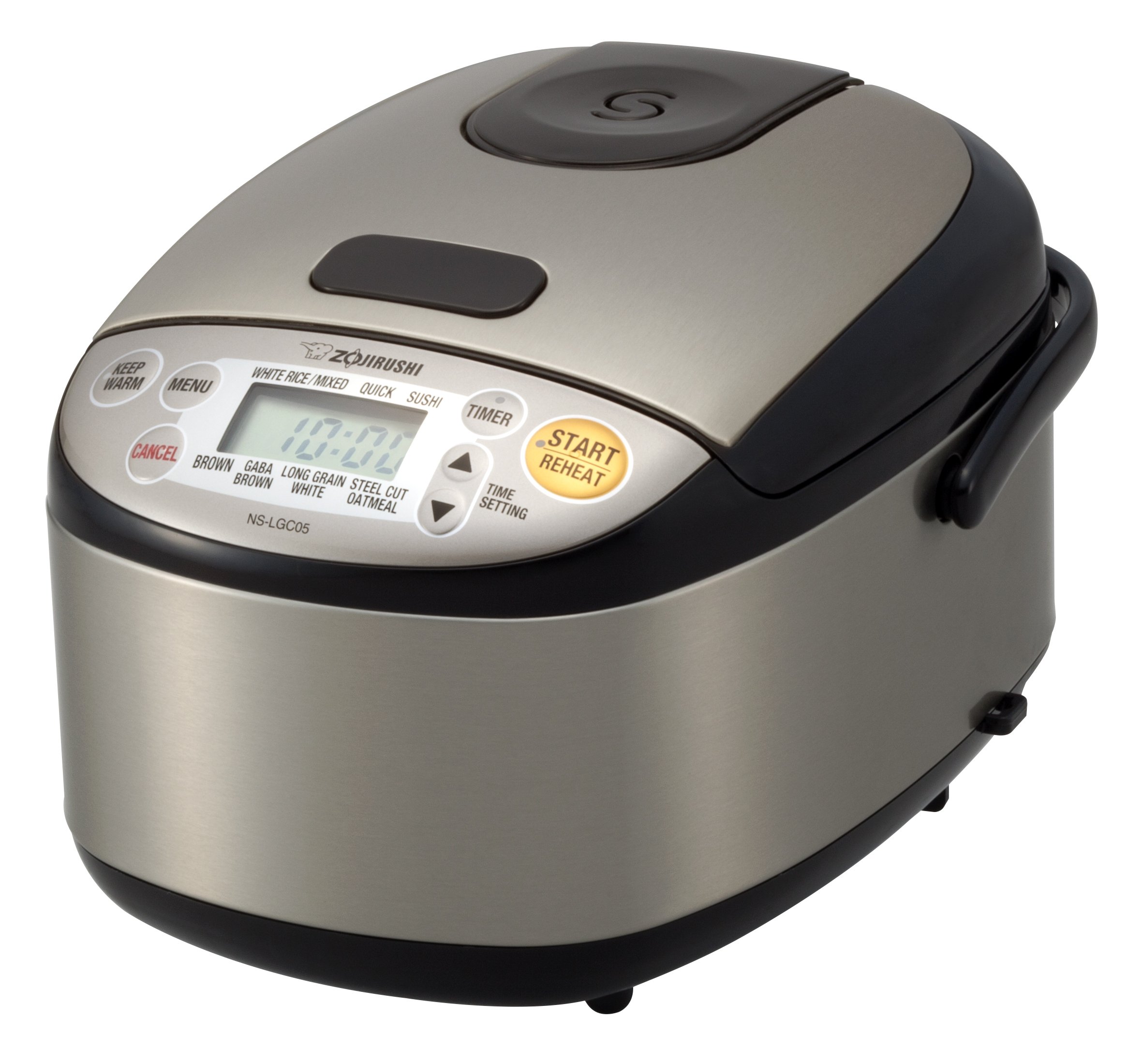 Zojirushi CD-WCC30 Micom Water Boiler & Warmer, Silver & NS-LGC05XB Micom Rice Cooker & Warmer, 3-Cups (uncooked), Stainless Black