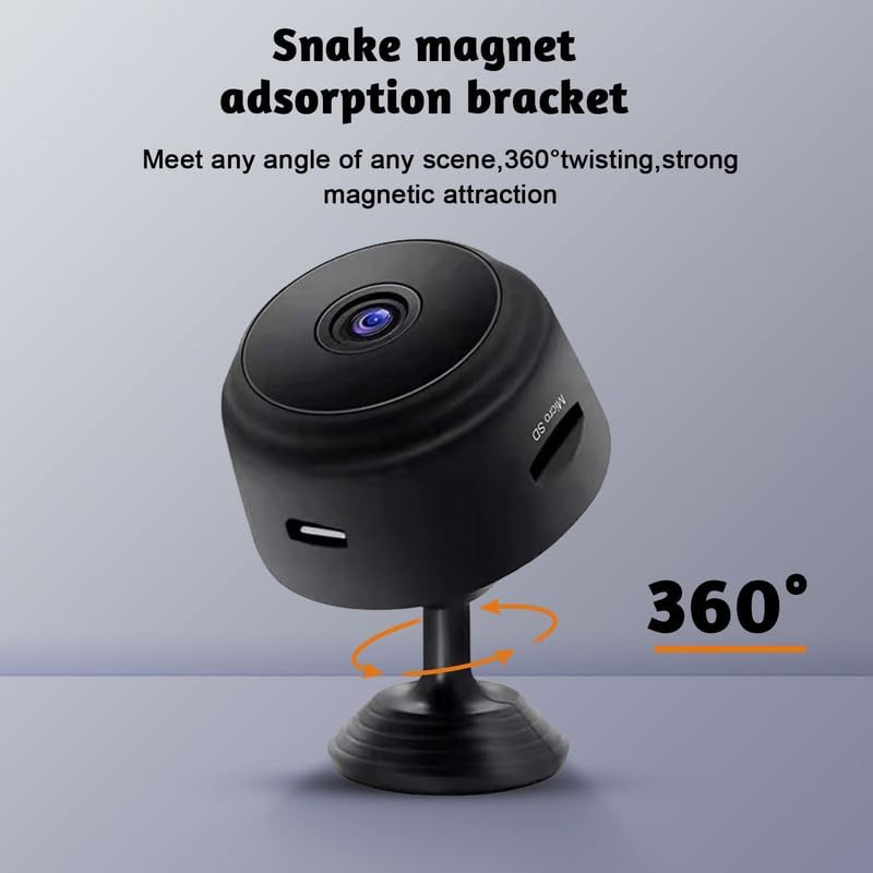 Usoway Spy Camera Hidden Camera,1080P Magnetic WiFi Mini Nanny Cam Wireless Camera for Home Office Security,Secret House Camera with Motion Detection Night Vision