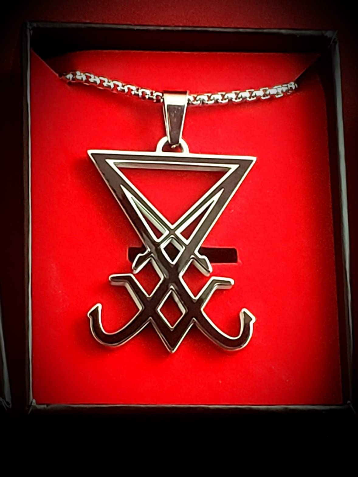 SigilofBaphomet.com Church of Satan Seal of Lucifer Stainless Steel 316L