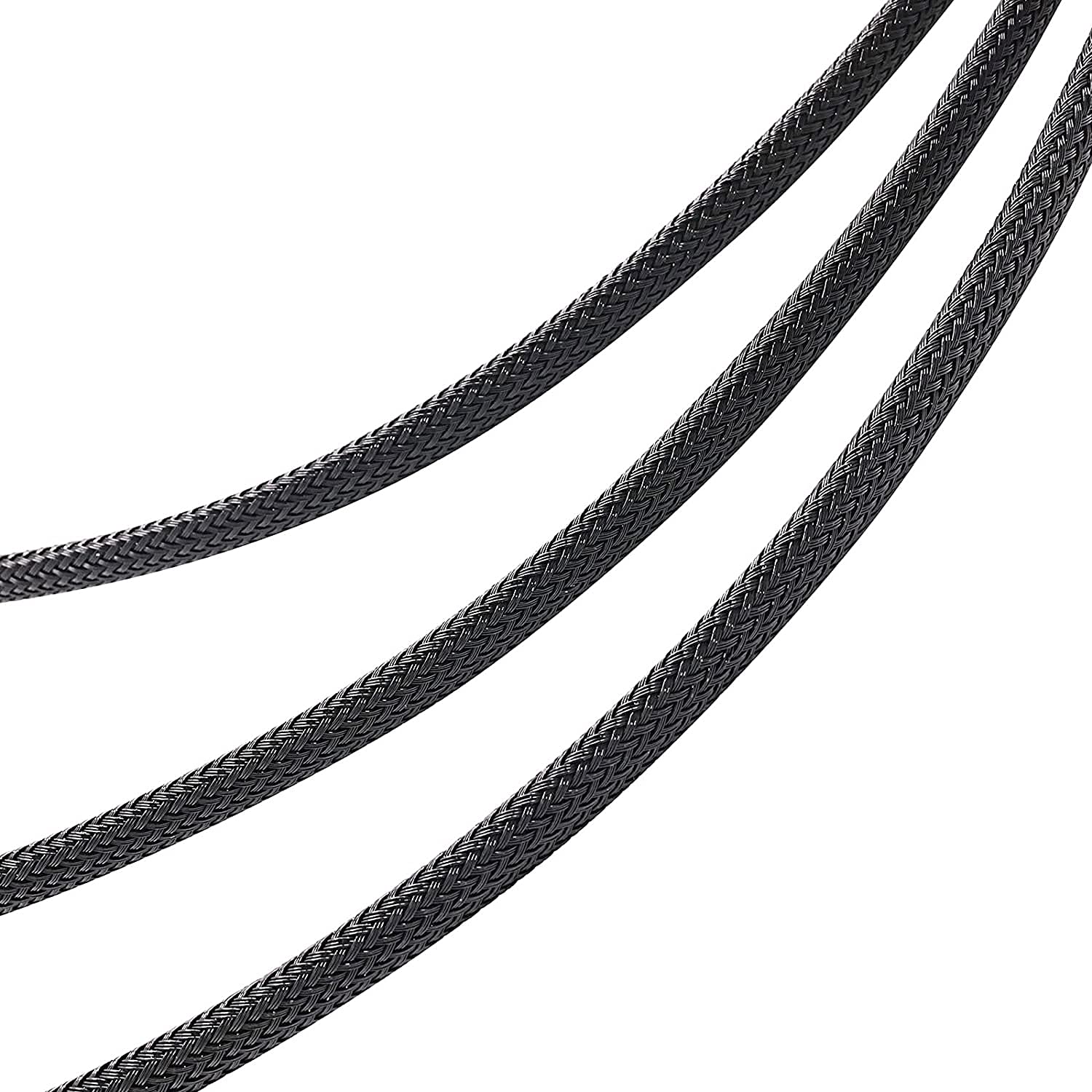 ThreeBulls 2 Pack 4-Pin PWM Fan Splitter Cable, Sleeved Braided Adapter Computer PC Fan Power Extension Cable 1 to 3 Converter for Computer ATX Case 4-Pin/3-Pin Cooling Fan Cable (10.6" 1 to 3)