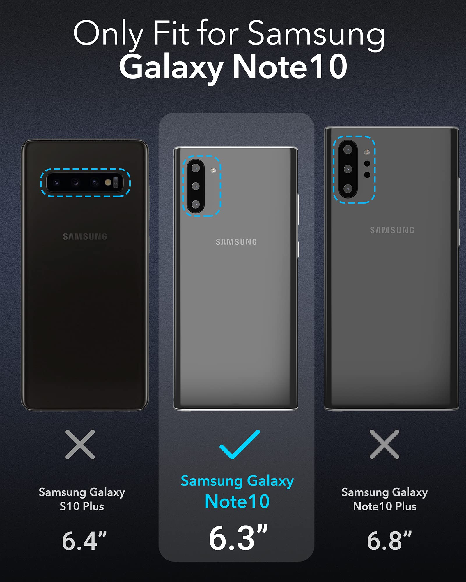 YOUMAKER Case for Galaxy Note 10, Built-in Screen Protector Work with Fingerprint ID Kickstand Full Body Heavy Duty Protection Shockproof Cover for Samsung Galaxy Note 10 6.3 Inch - Black