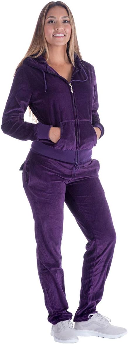 Yasumond Velour Tracksuit Womens 2 Pieces Joggers Outfits Jogging Sweatsuits Set Soft Sports Sweat Suits Pants
