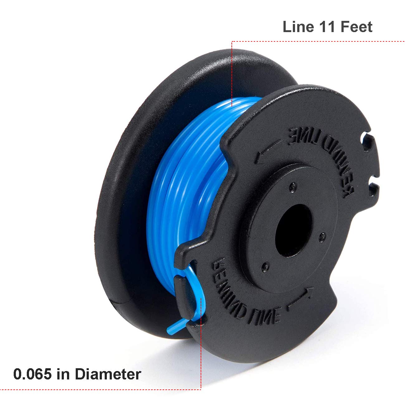 TIOIT COEME String Trimmer Spool Line for Ryobi One+ AC14RL3A, 0.065" Autofeed Replacement Refill Spools for Ryobi 18V, 24V, and 40V Cordless Trimmers Weed Eater String (9 - Edger Spool,1 Cap)