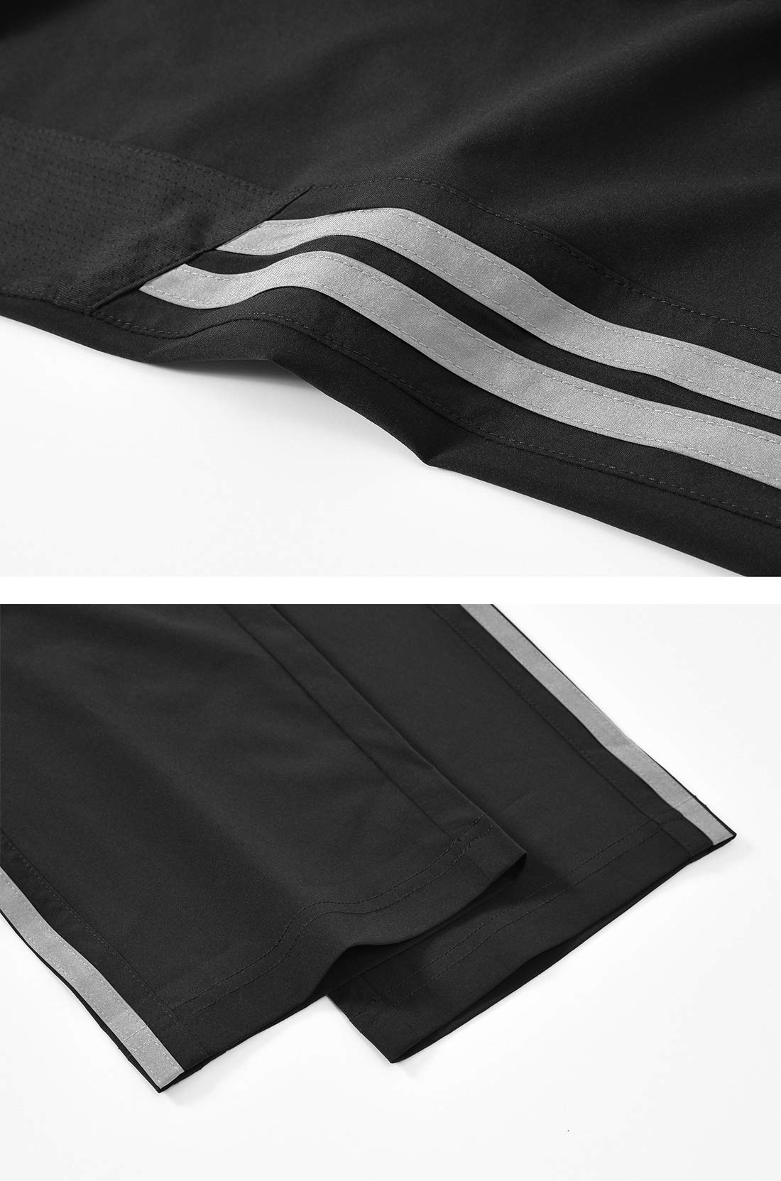 YSENTO Men's Running Hiking Pants Lightweight Quick Dry Mountain Camping Fishing Sport Pants(Black,US M)