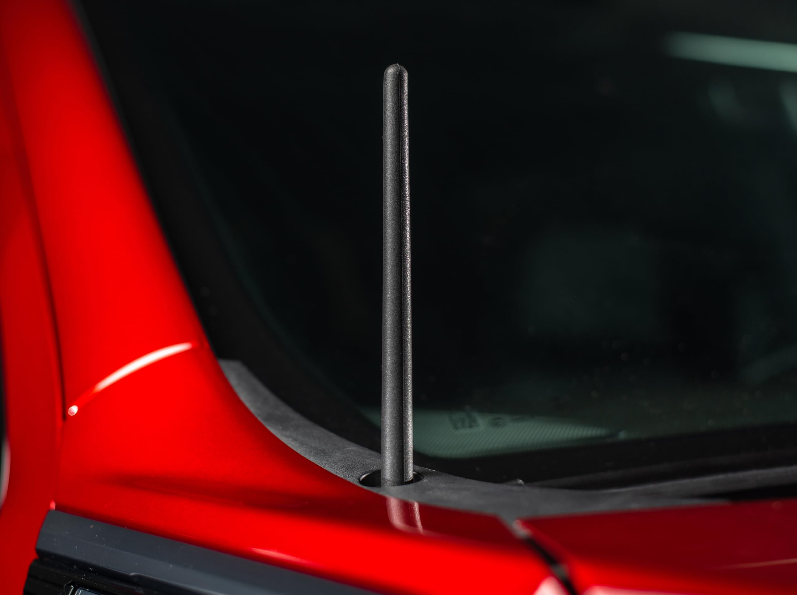 Votex Black Short Rubber 6 3/4" Universal Antenna Kit - Car Wash Proof, Easy Setup, Enhanced Reception with Copper Coil, USA Stainless Steel Threading, Flexible & Durable Fits Cars, Trucks, SUVs